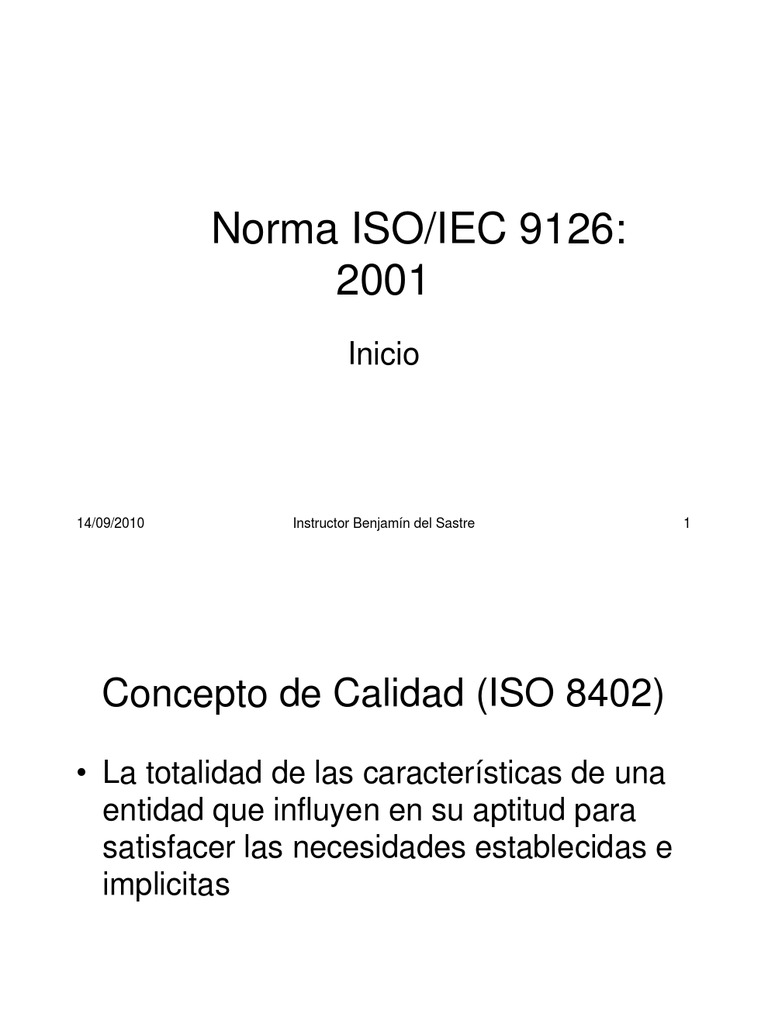 Norma ISO 9126 Español | PDF | Usabilidad | Software
