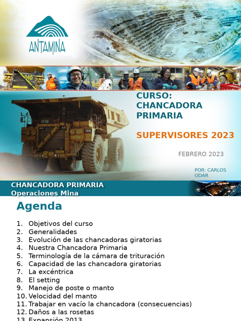 Curso Chancado Supervisores | PDF