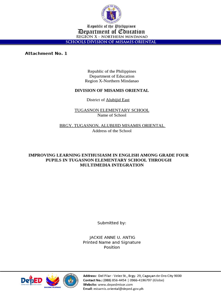 Action Research Template | PDF | Multimedia | Learning