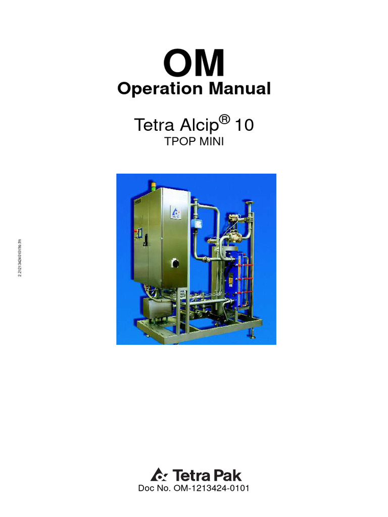 Tetra Alcip 10 TPOP MINI Manual | PDF | Pump | Safety