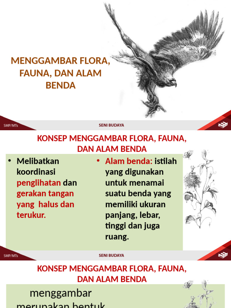 Kelas 7 Menggambar Flora Fauna Dan Alam Benda | PDF