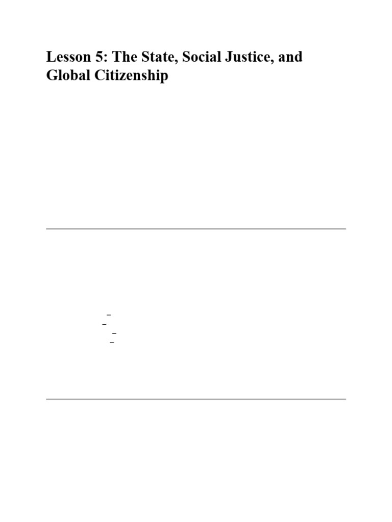 UCSP Lesson 5 | PDF | Social Equality | Social Justice