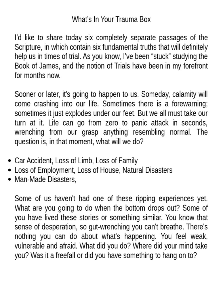 Trauma Box Series | PDF | Jesus | Satan