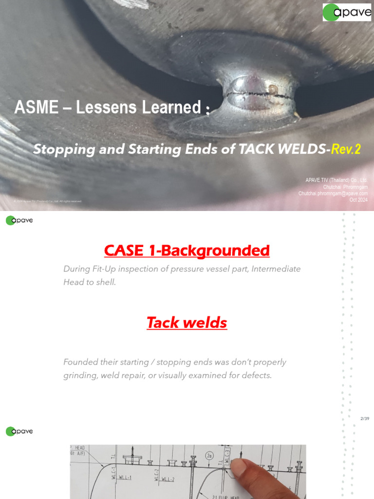 Tack Weld Inspection Lessons Learned | PDF | Welding | Construction