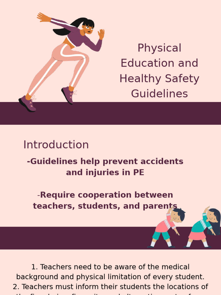 PE Safety Guidelines for Teachers | PDF