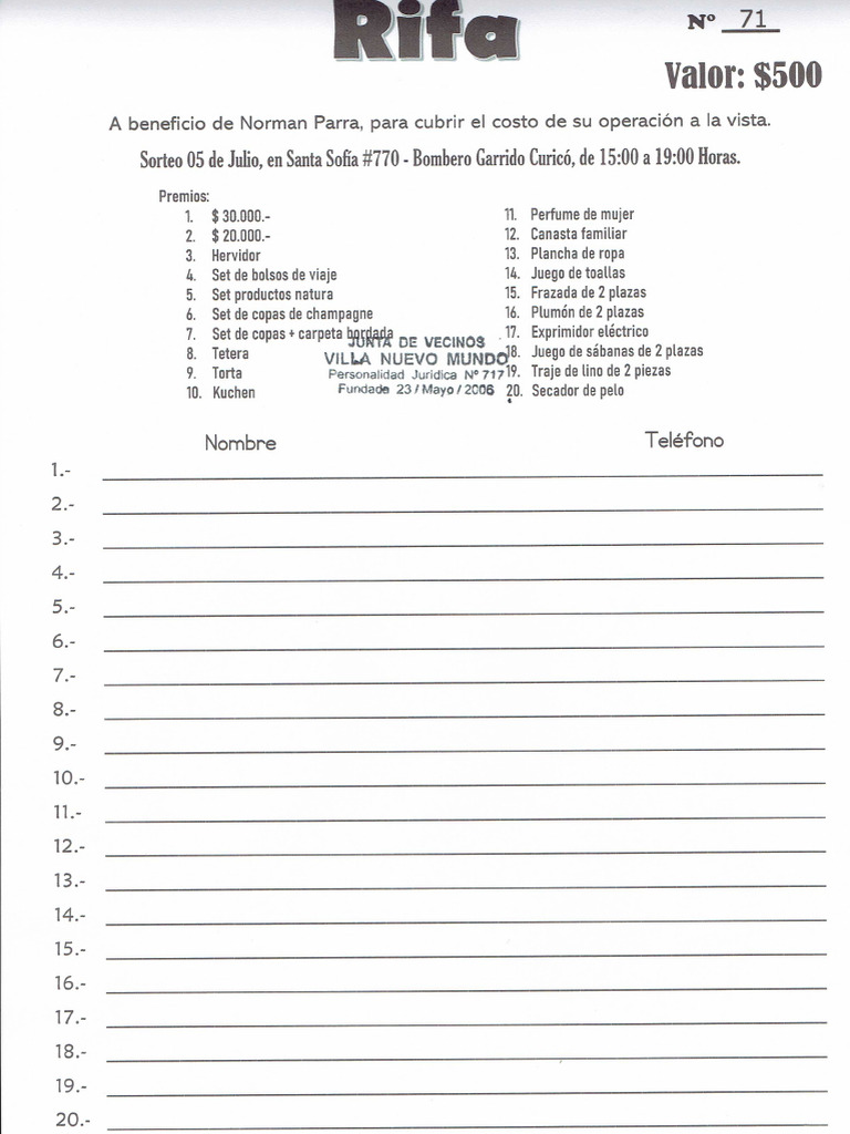 Rifa 71 | PDF