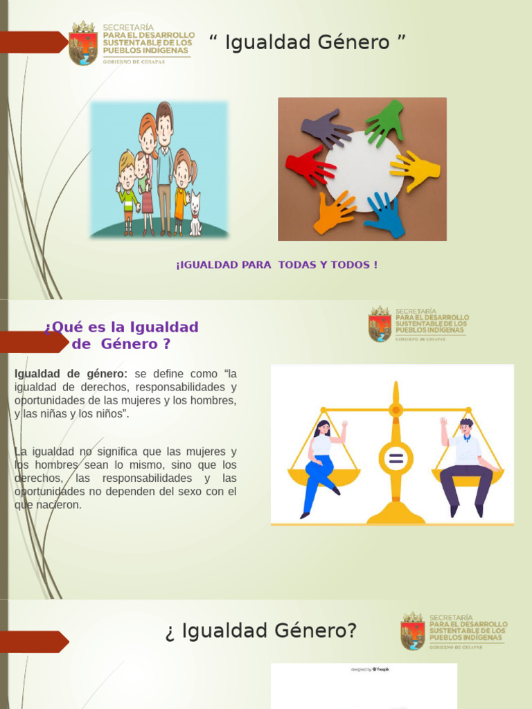 Igualdad de Género: Derechos y Oportunidades | PDF