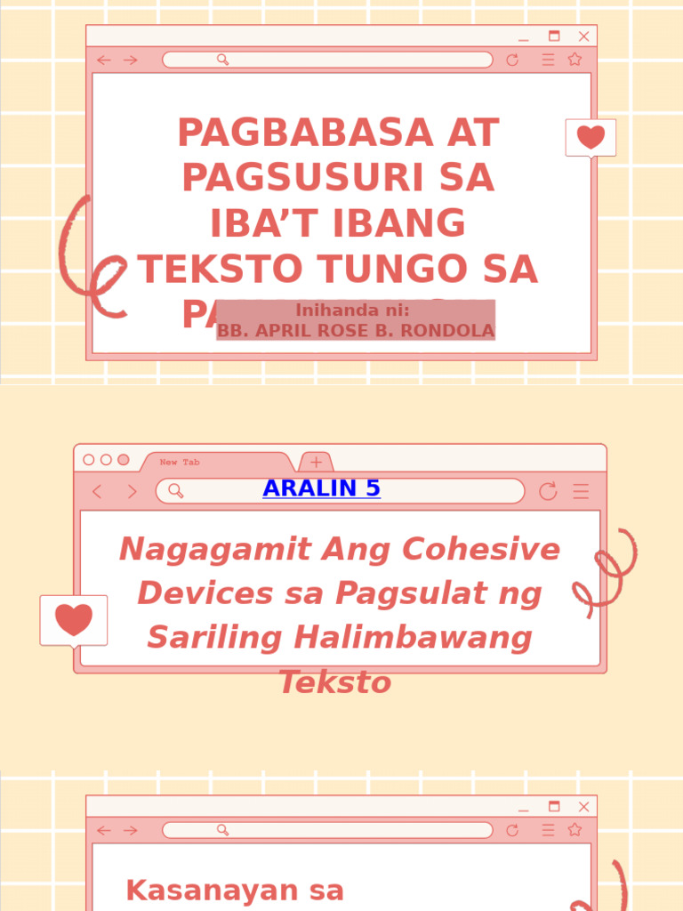 5-G11-Nagagamit Ang Cohesive Devices Sa Pagsulat NG Sariling ...
