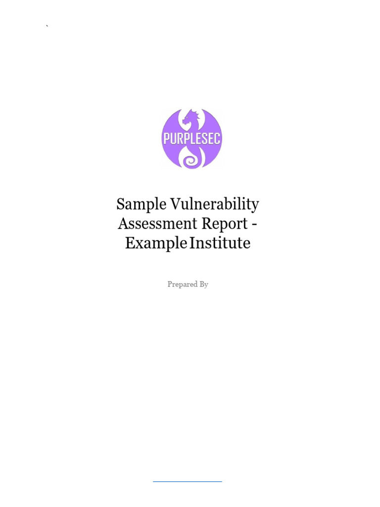Sample Vulnerability Assessment Report | PDF | Microsoft Windows ...