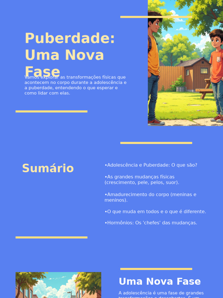 Puberdade Uma Nova Fase (1) | PDF | Puberdade | Adolescência