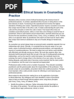 PACFA Ethical Standards for Counselling | PDF | Psychotherapy ...