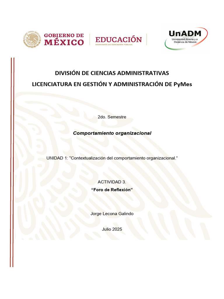 Gcor U1 A3 Jolg | PDF | Cultura organizacional | Business