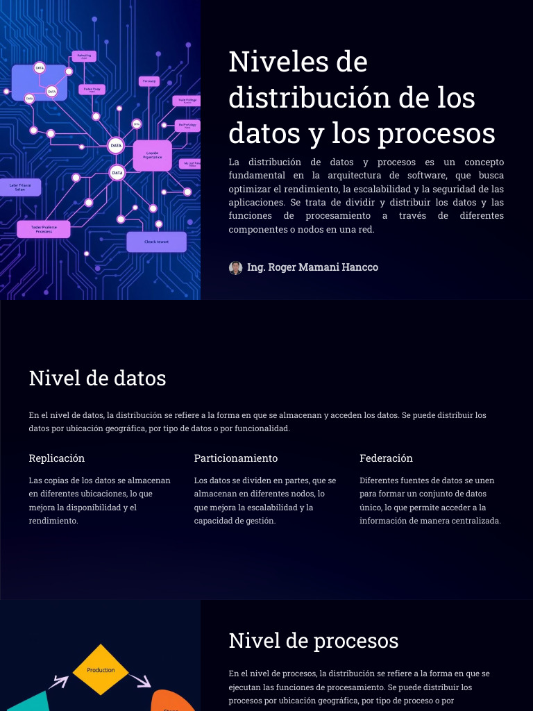 Niveles de Distribucion de Los Datos y Los Procesos | PDF | Escalabilidad | La seguridad informática