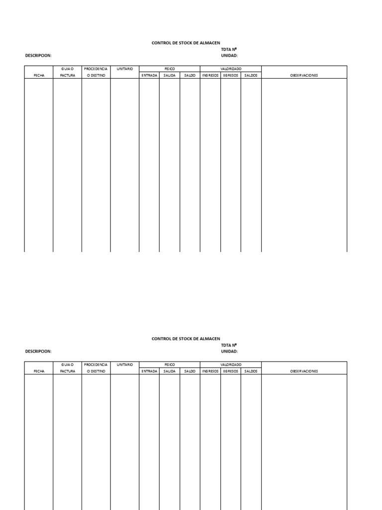 KARDEX | PDF