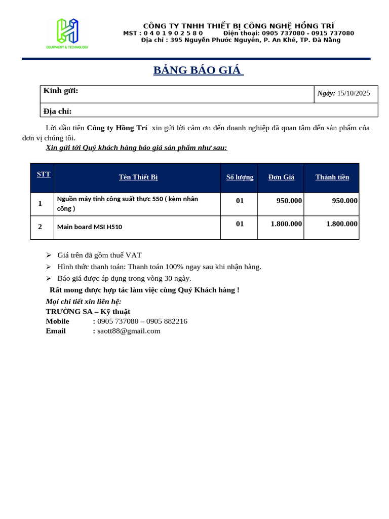 15.10 BG Linh Kien | PDF