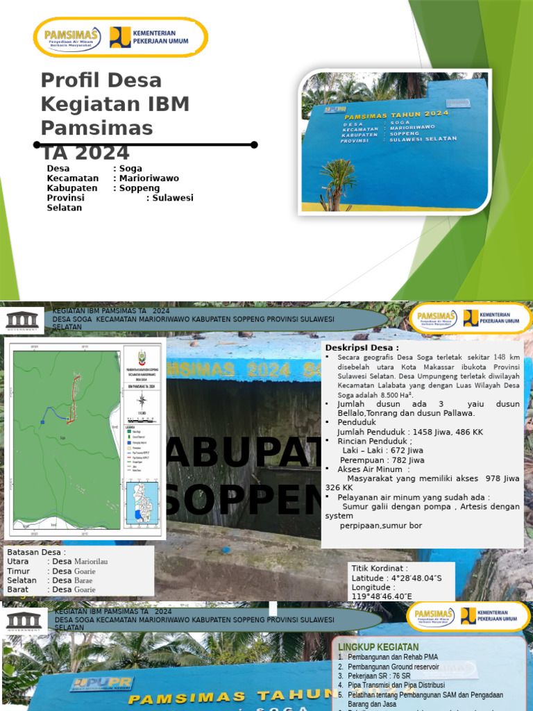 Profil Kegiatan PAMSIMAS 2024 SK 1 Desa Soga i | PDF