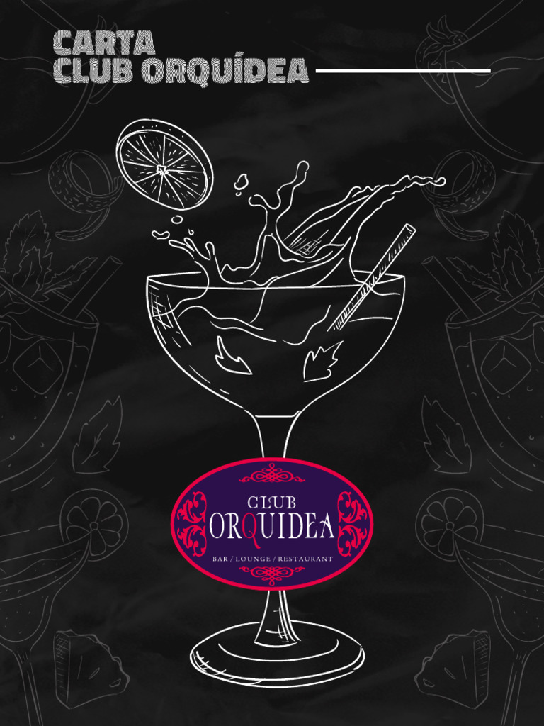 Cocteles y Bebidas del Club Orquídea | PDF | Queso | Bebida