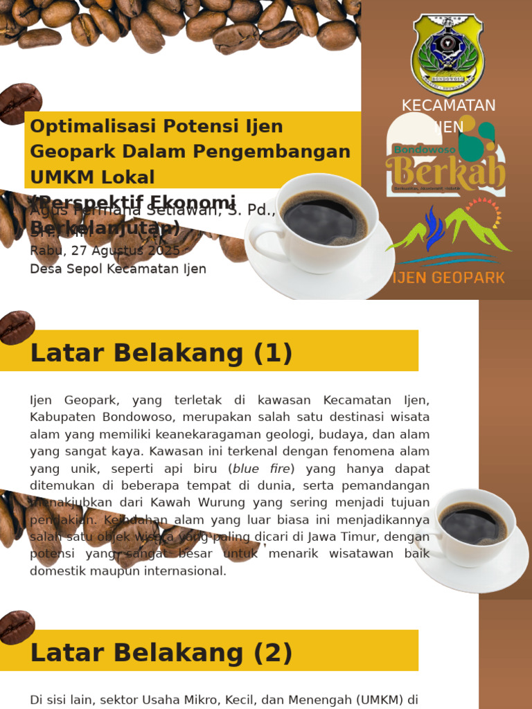 Power Point Dalam Rangka PEMBINAAN UMKM SEMPOL | PDF
