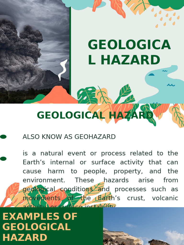 GEOLOGICAL HAZARD (1) | PDF | Landslide | Volcano