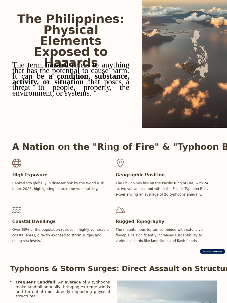 Physical Elements Exposed To Hazard | PDF | Natural Disasters | Climate ...