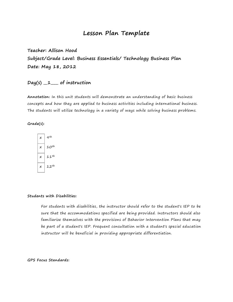 Daily Lesson Plan Folder 8 | PDF