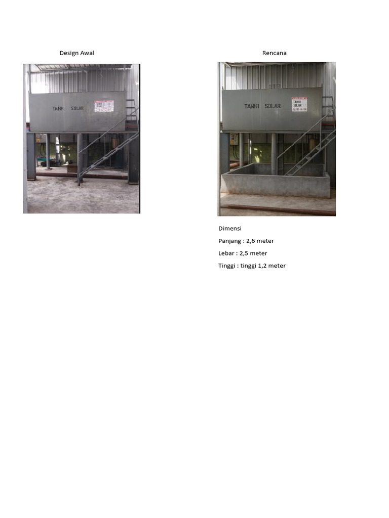 Design Secondary Contaiment Tangki Solar | PDF