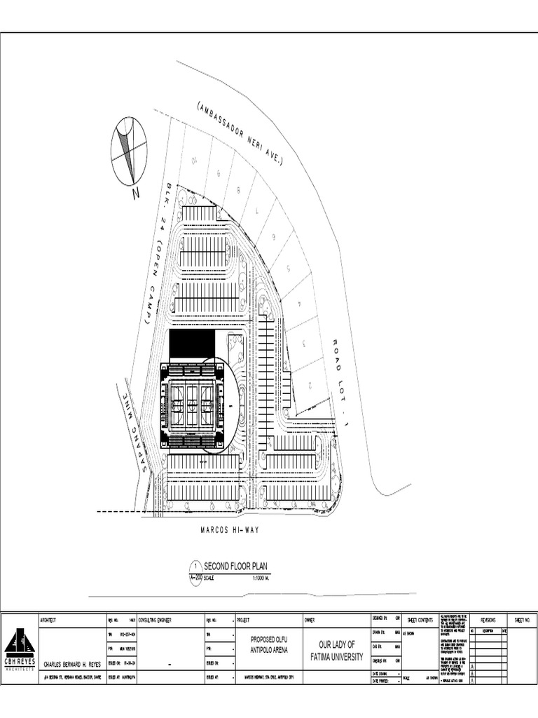Proposed Second Floor Plan for OLFU Arena | PDF