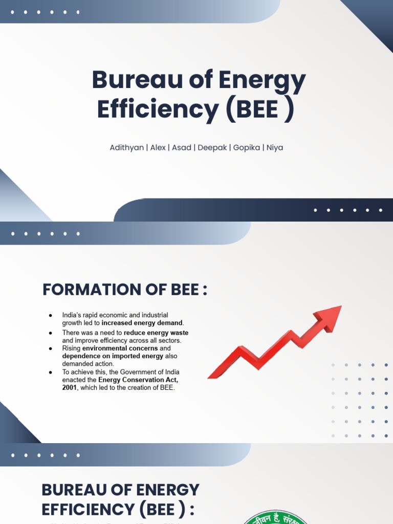 Overview of Bureau of Energy Efficiency | PDF | Energy Conservation ...