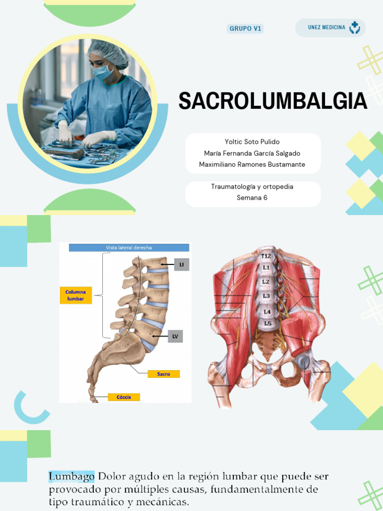 Sacrolumbalgia 20250226 131009 0000 | PDF | Escoliosis | Dolor lumbar