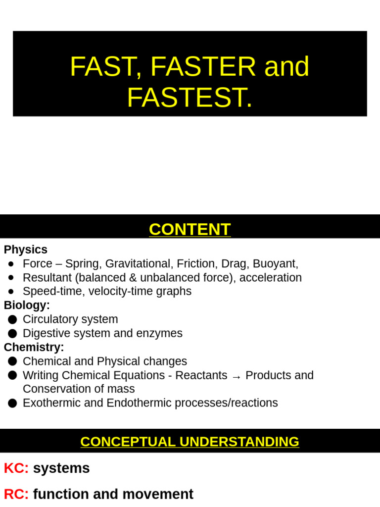 G8 Unit 2 Fast Faster Fastest Updated 24-10-2025 | PDF | Ion | Chemical ...