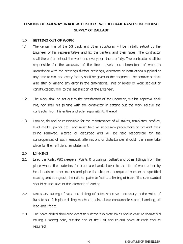 Methodology For Track Linking | PDF | Track (Rail Transport) | Track Gauge