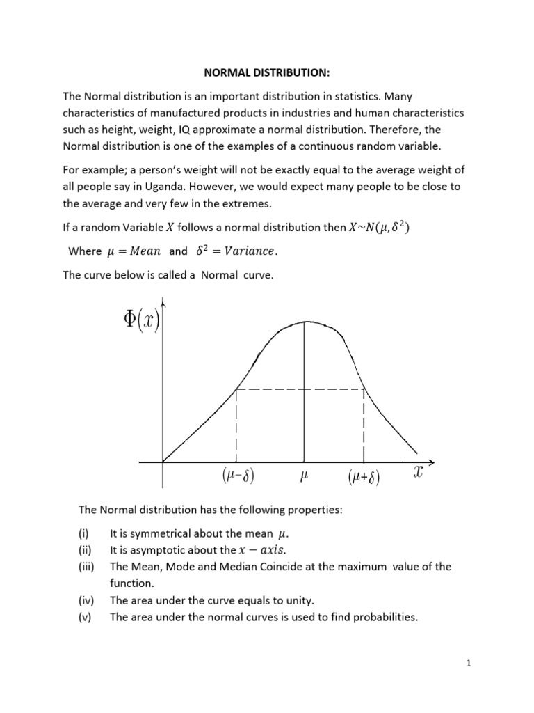 Normal Distribution 2025 | PDF | Normal Distribution | Probability ...