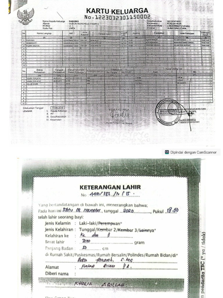 KK Dan KTP - Khalia Aqillah-1 | PDF