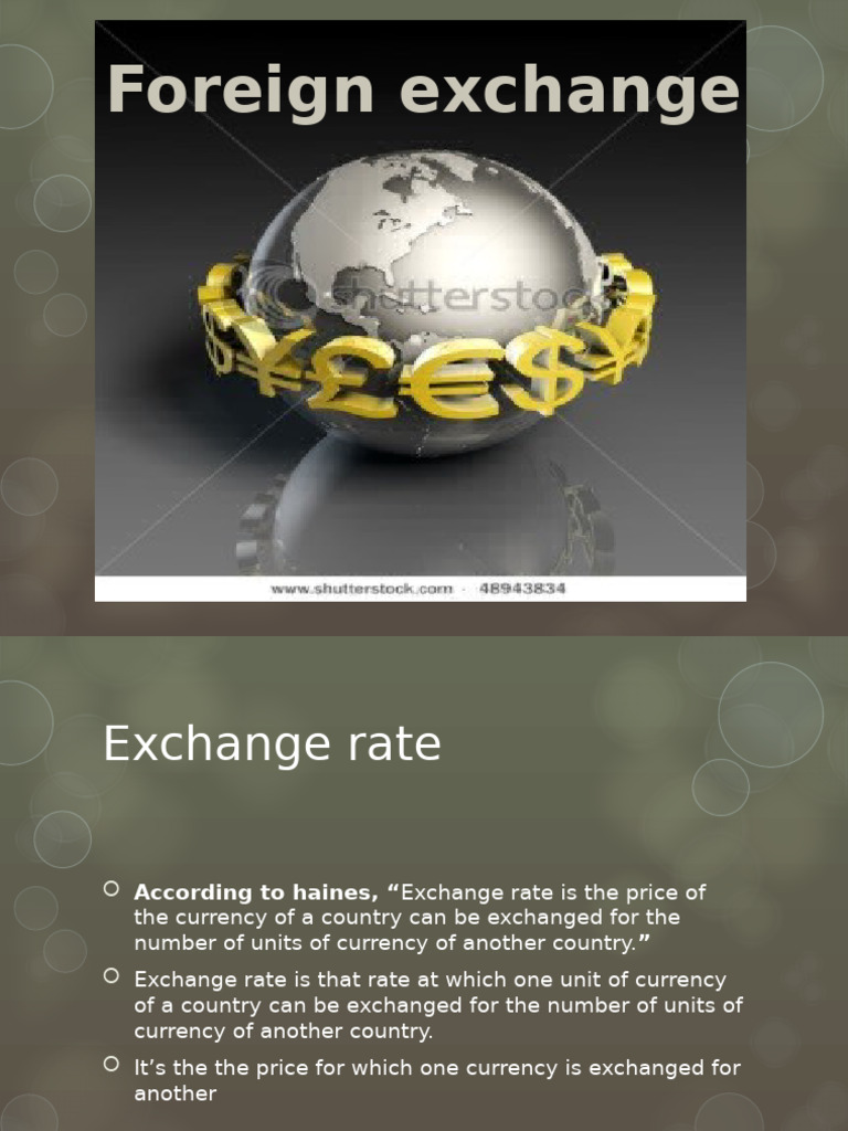 Type of Foreign Exchange | PDF | Exchange Rate | Purchasing Power Parity