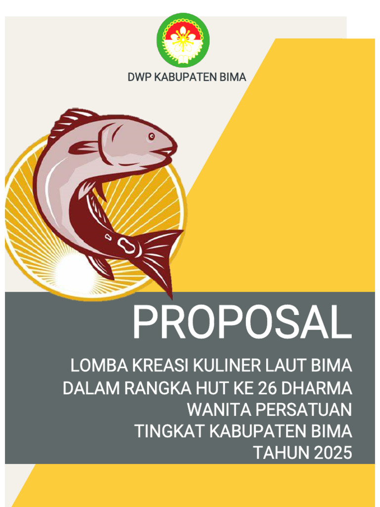 Proposal Lomba Kreasi Kuliner | PDF