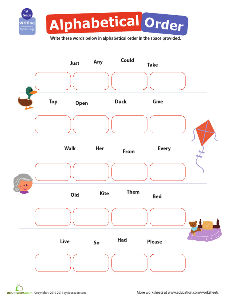 Practice ABC Order | PDF