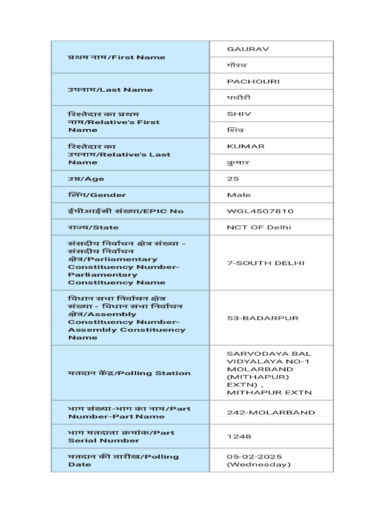 Voter Information | PDF