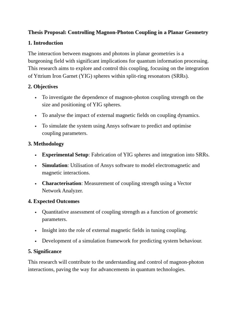 Thesis Proposal | PDF