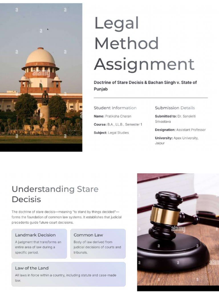 1 Legal Method Assignment | PDF