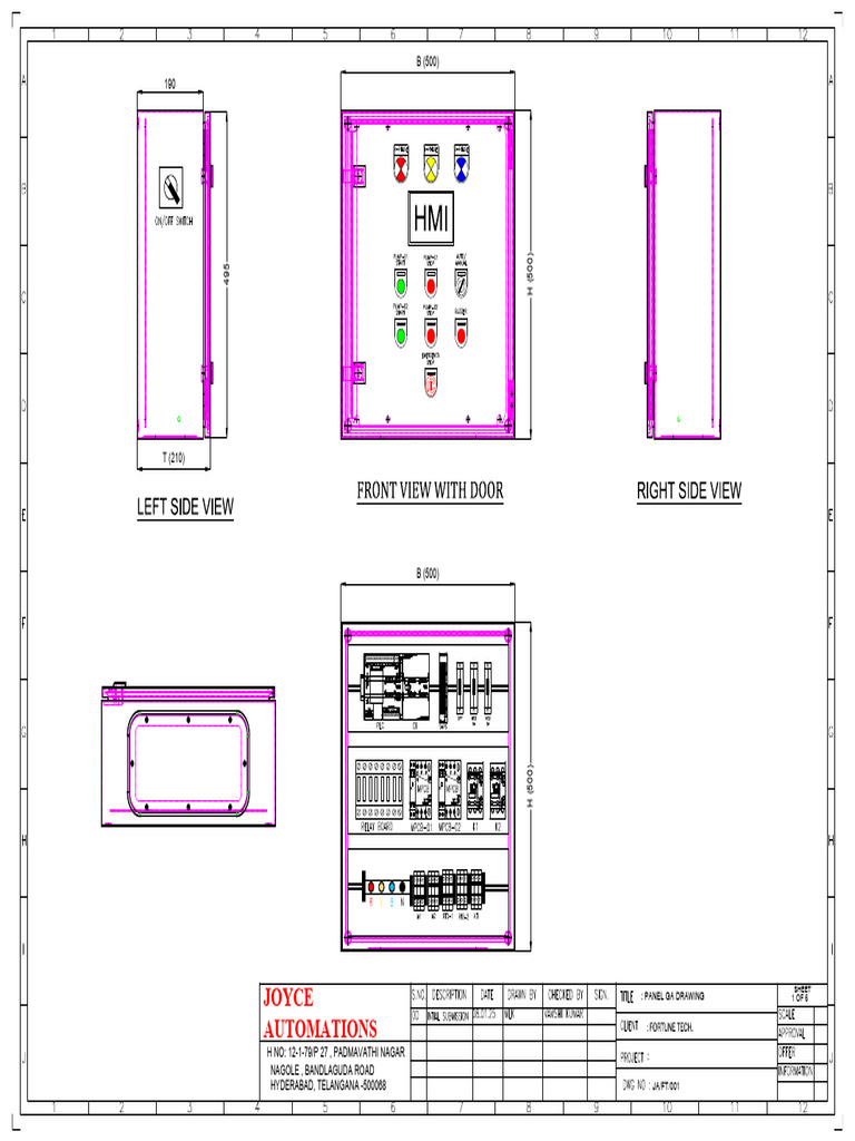 Electrical Panel and PLC Drawings | PDF | Power Engineering ...