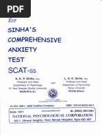 STAI Scoring and Interpretation Guide | PDF | Anxiety | Psychology