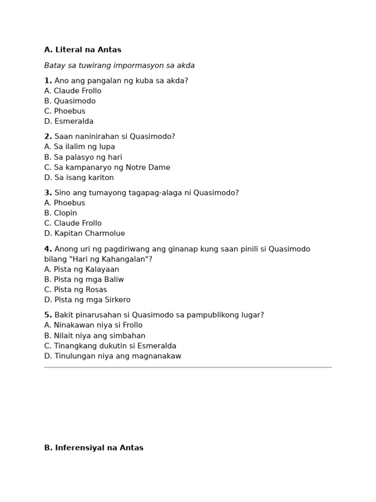 Kuba Ng Nitre Dame | PDF