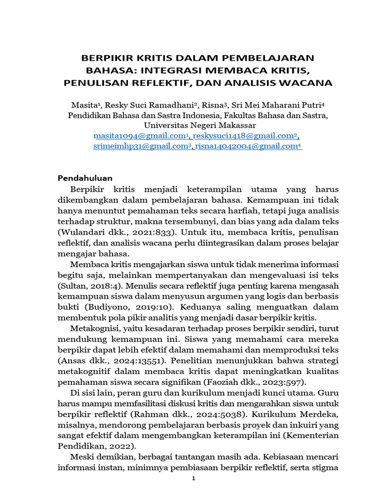 Contoh Format Tugas Akhir-book Chapter | PDF