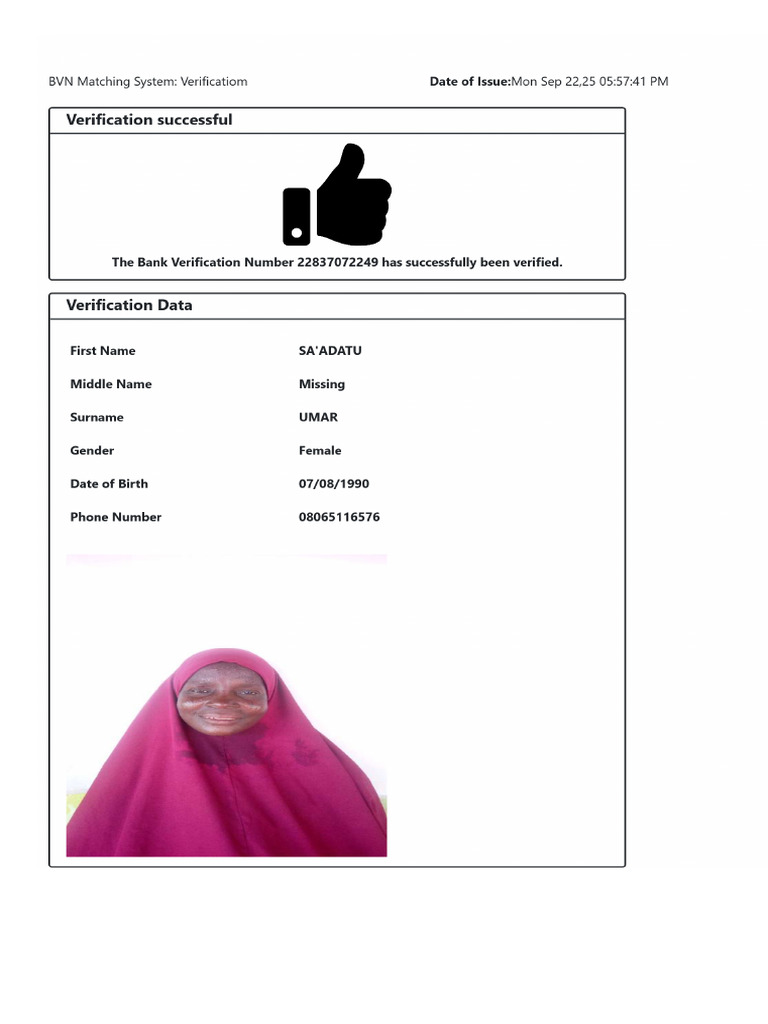 Sa'Adatu Umar - Premium Slip | PDF