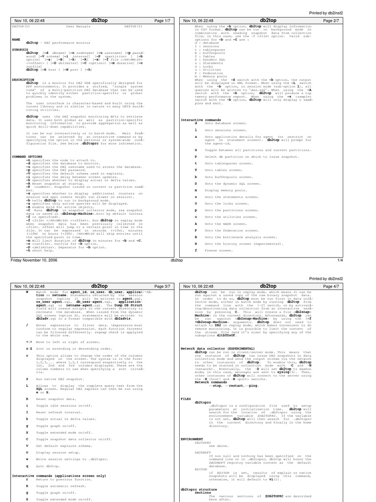 DB 2 Top | Download Free PDF | Command Line Interface | Databases