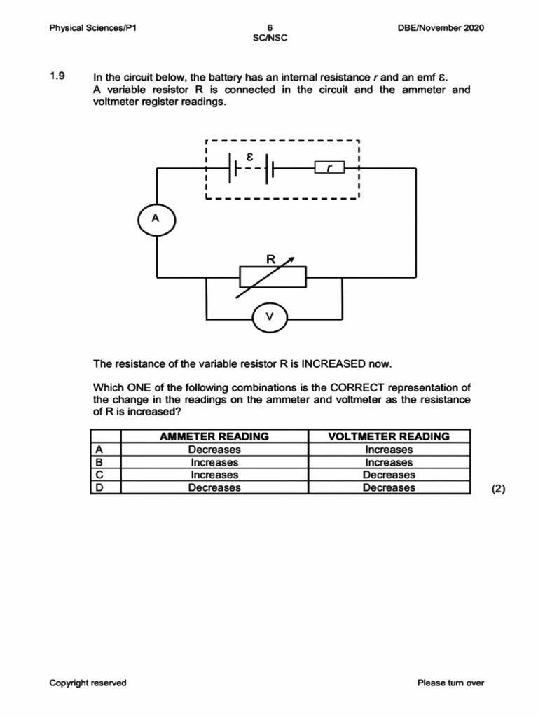 Q & A Electric Circuit Questions From 2020 Exam Papers Compiled by ...