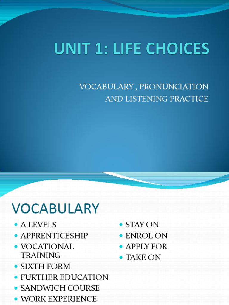 UNIT 1 Educational System | PDF | College | Educational Stages