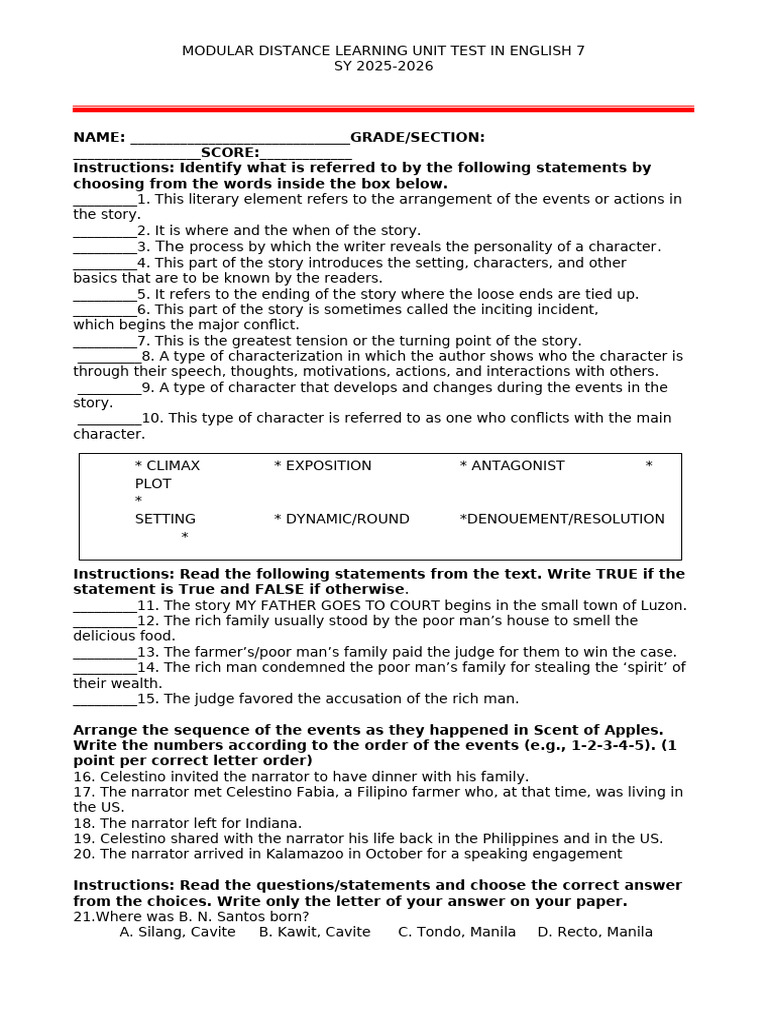 MDL-UNIT-TEST | PDF | Plot (Narrative)