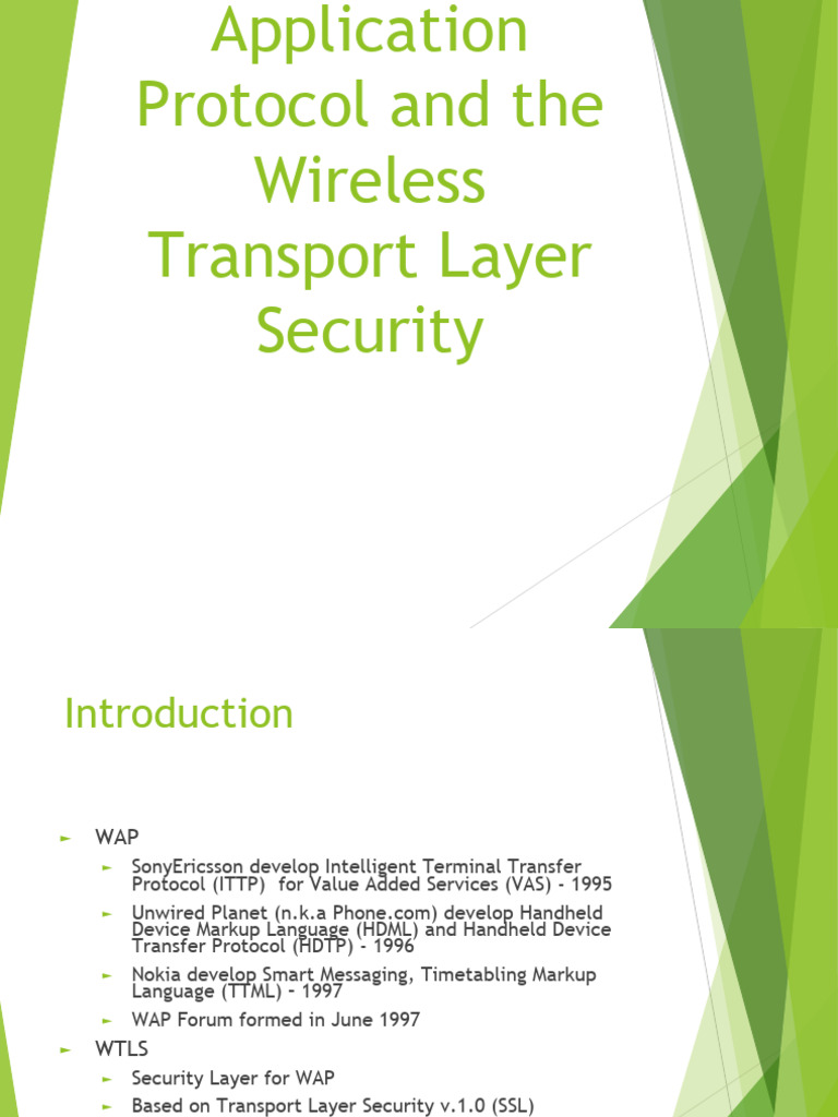 Wap and Wtls | PDF | Transport Layer Security | Public Key Cryptography