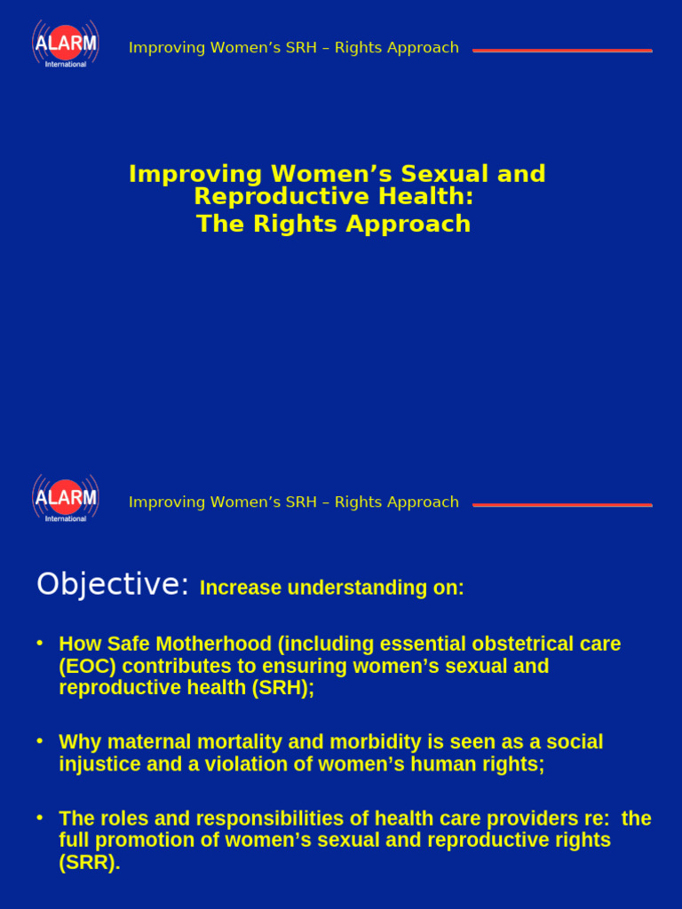 2 Improving SRH | PDF | Woman | Reproductive Rights